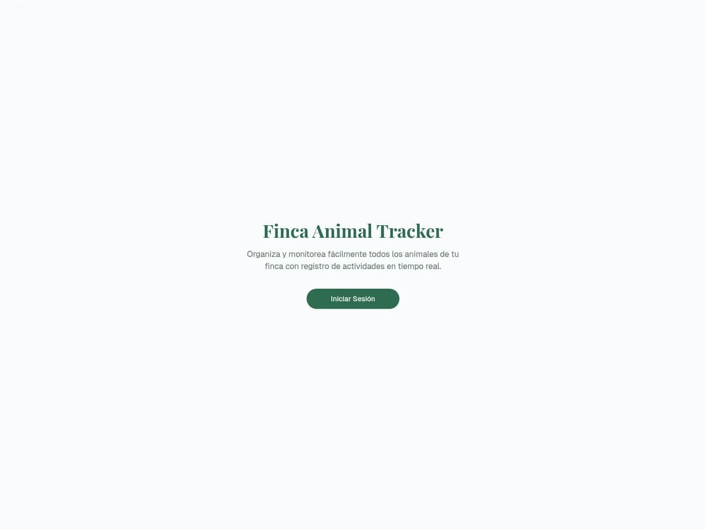 Finca Animal Tracker