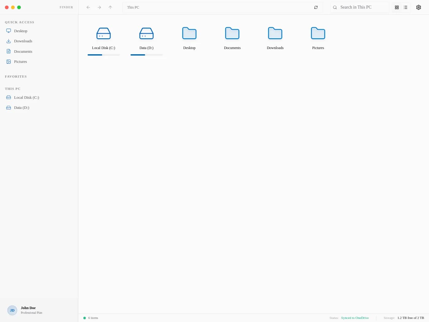 Finder for Windows