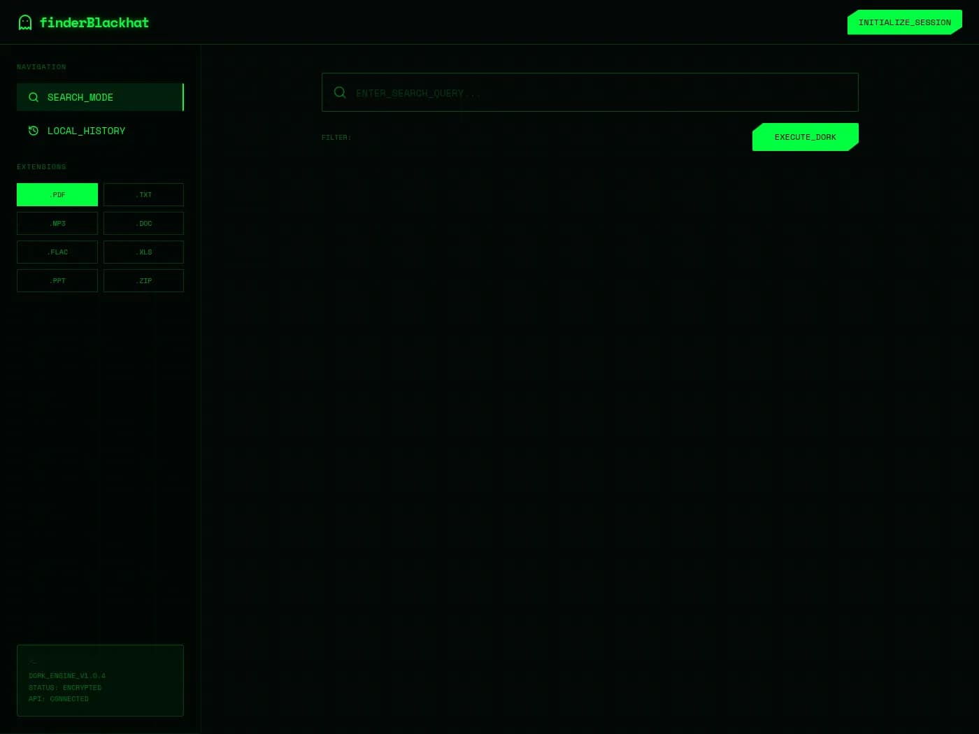 finderBlackhat Search Engine