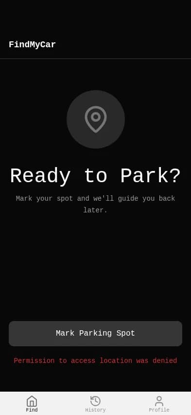 FindMyCar App