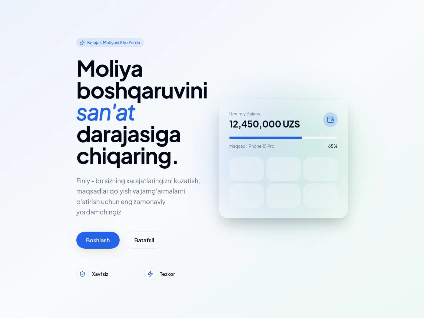 Finly Modern Finance Tracker