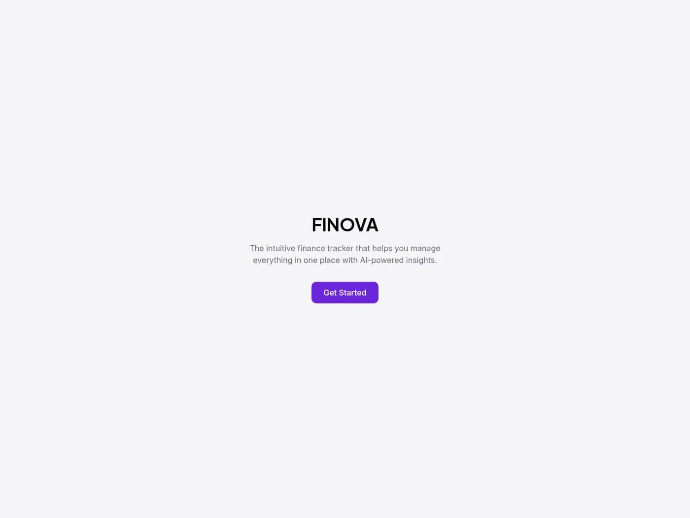 FINOVA Finance Tracker