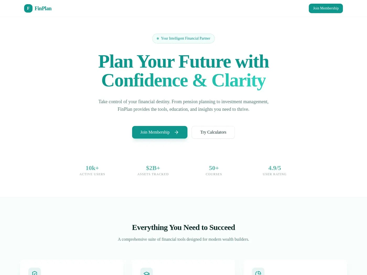 FinPlan Dashboard