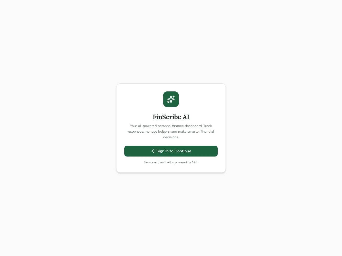 FinScribe AI Ledger