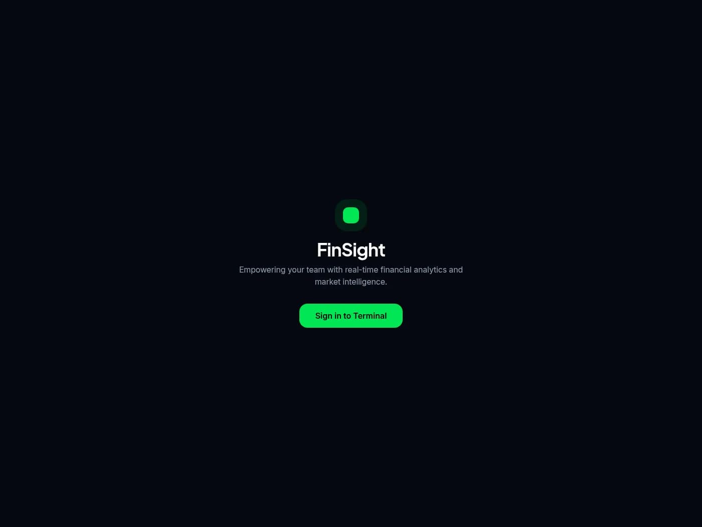 FinSight Dashboard