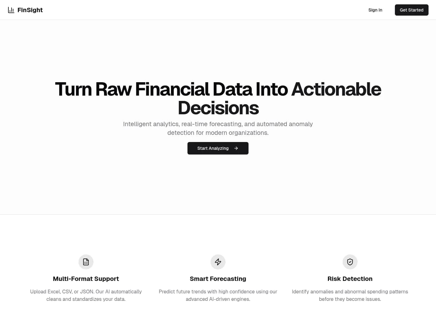 FinSight Intelligence Platform