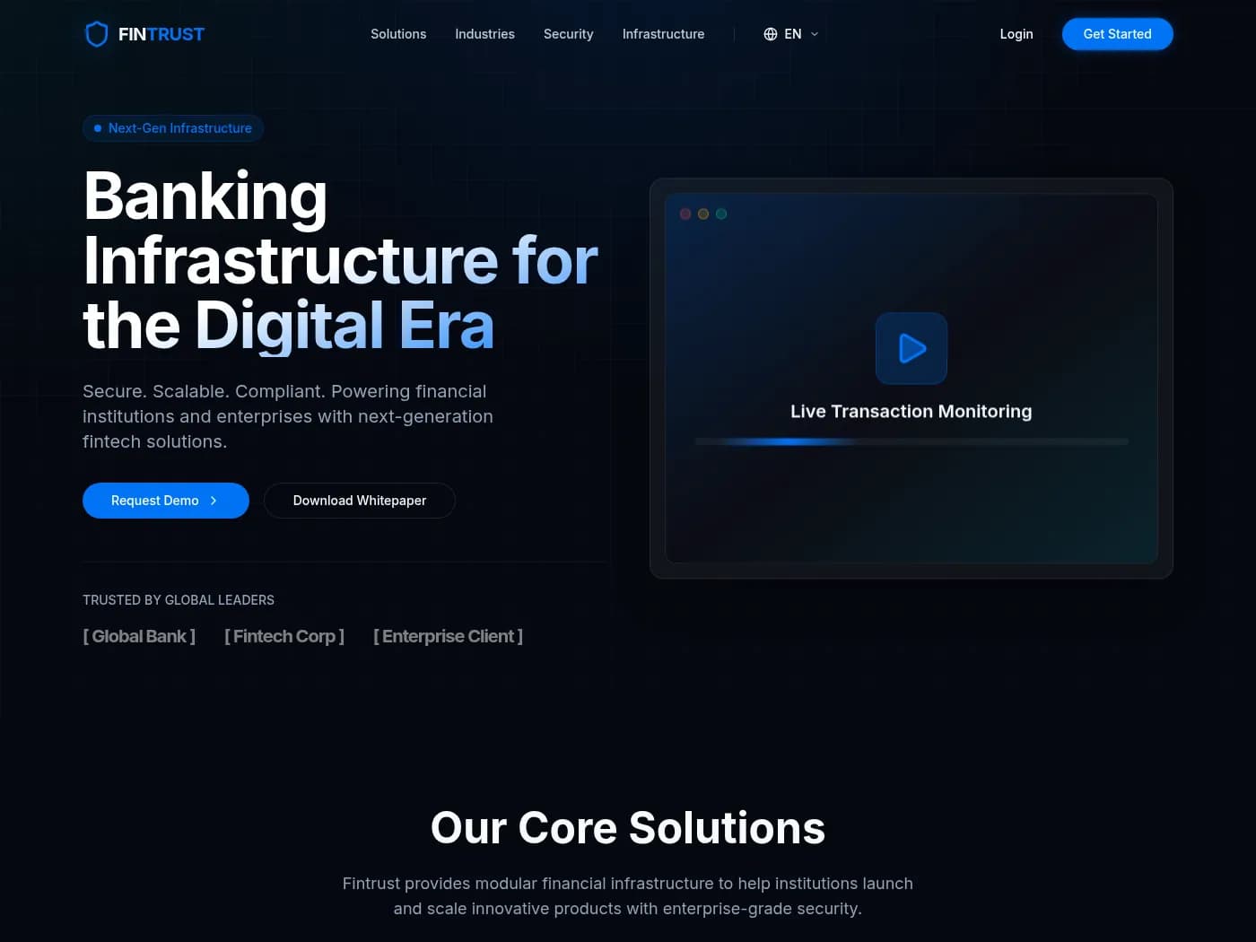 Fintrust Enterprise Website