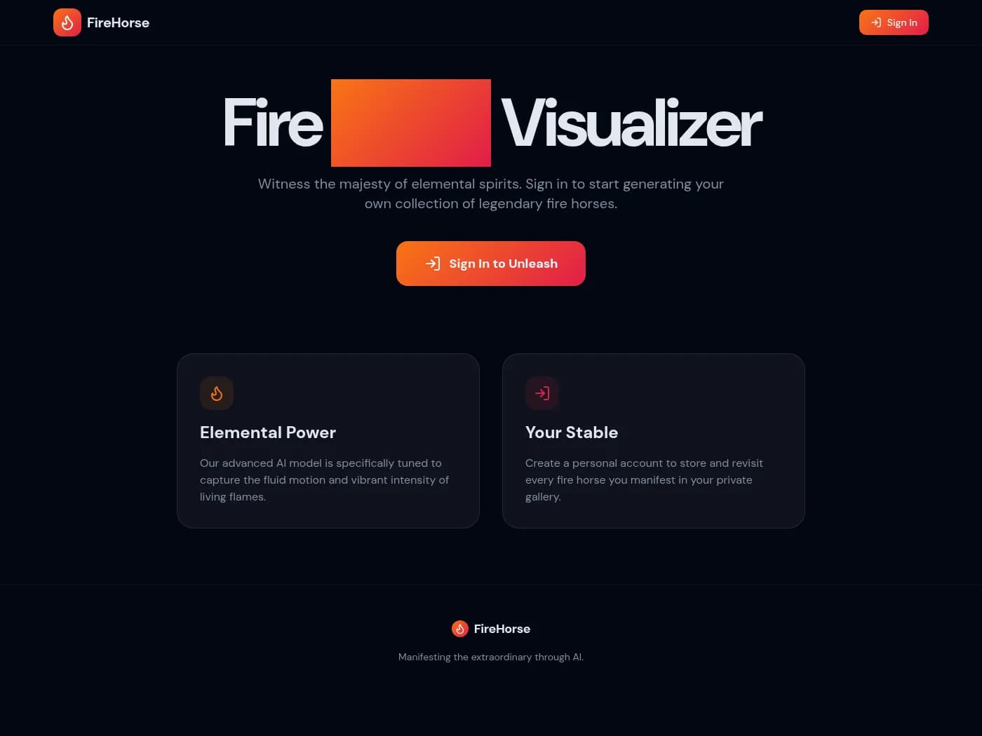 Fire Horse Visualizer