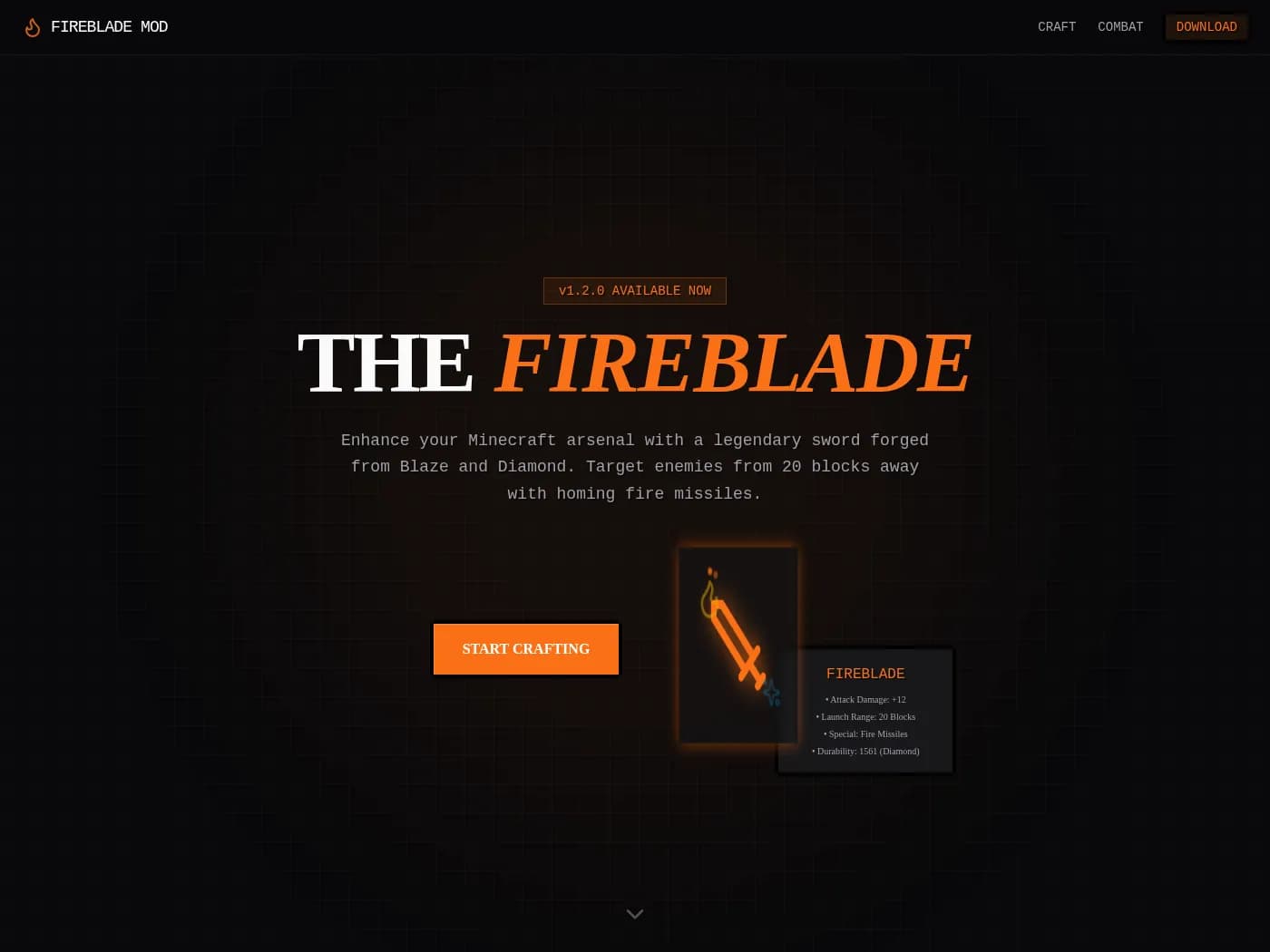 Fireblade Sword Mod