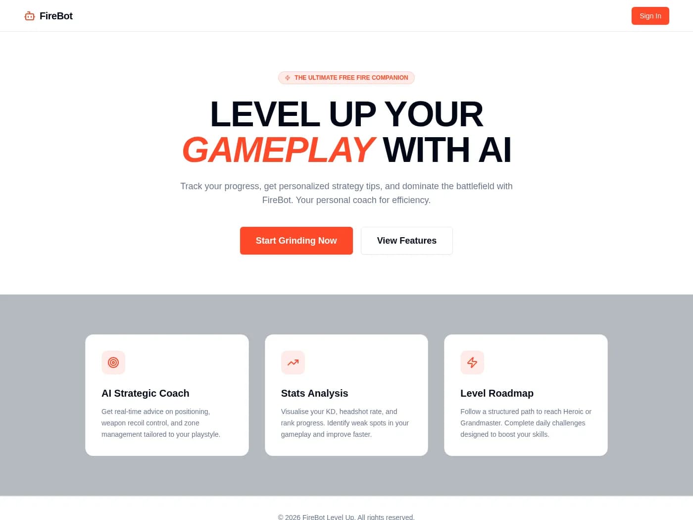 FireBot Level Up