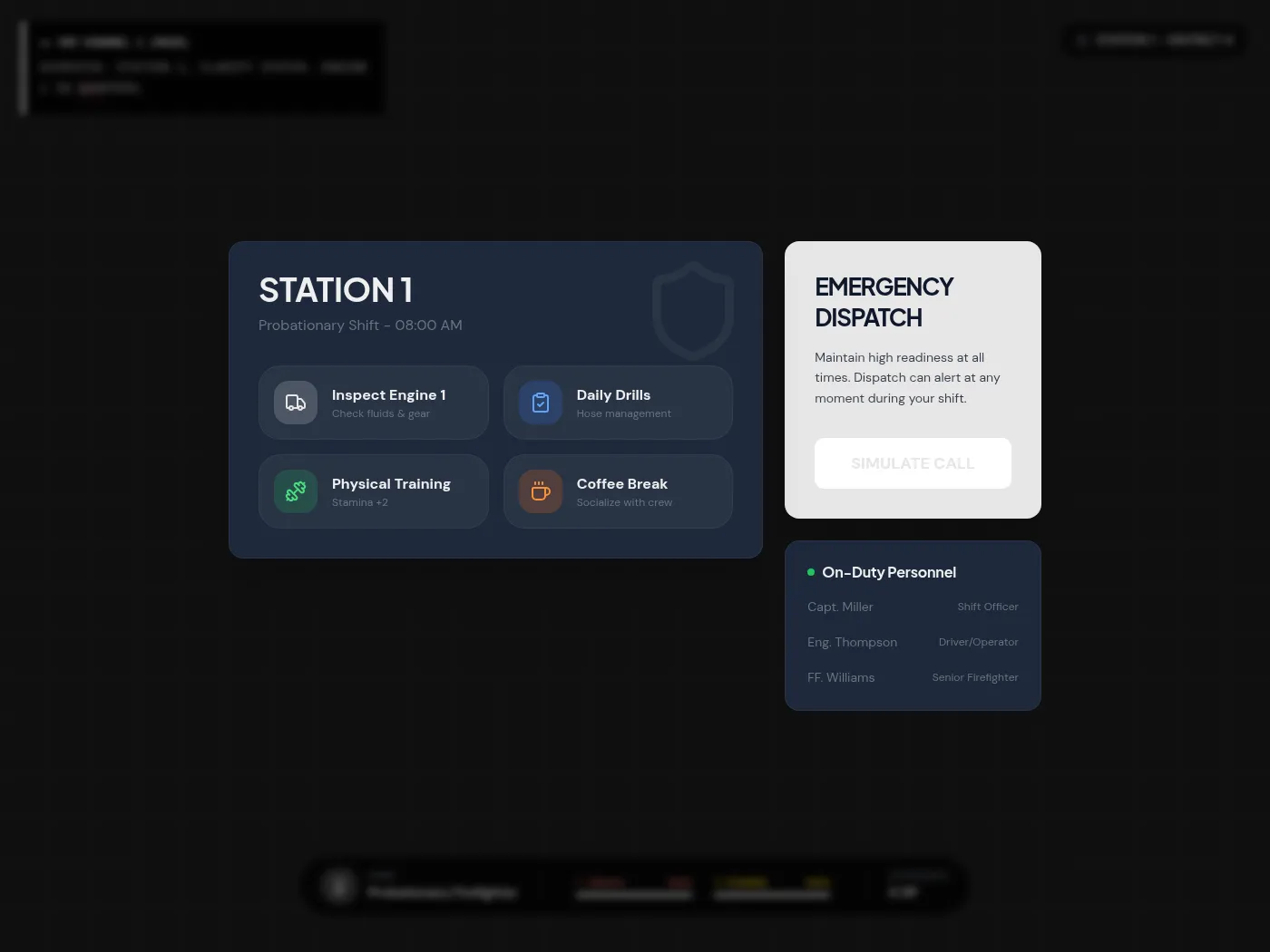 Firefighter Career Simulator