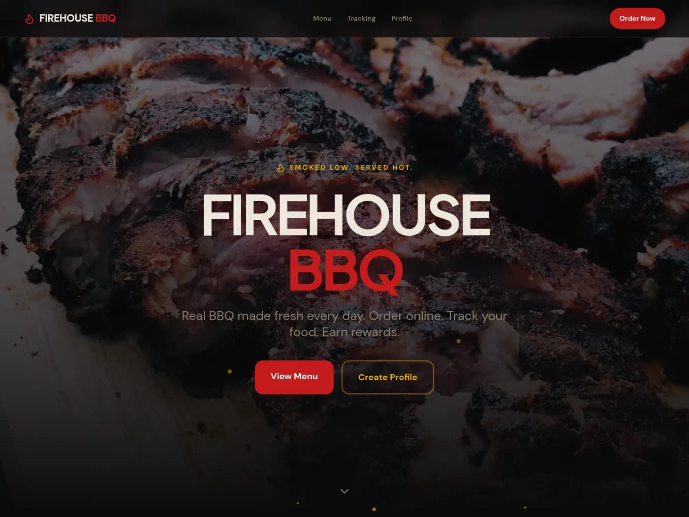 Firehouse BBQ Ordering Site