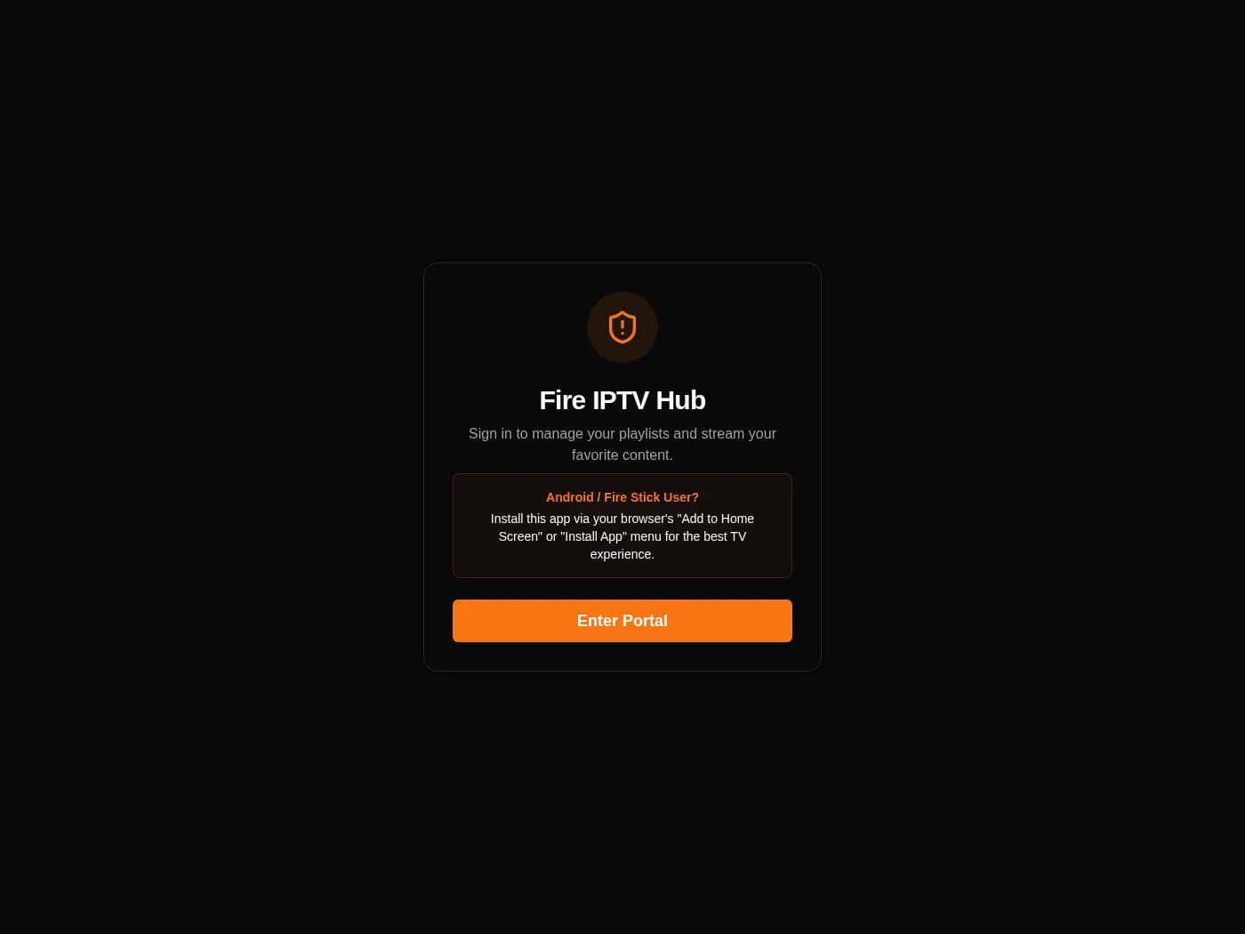 Fire Stick IPTV Hub