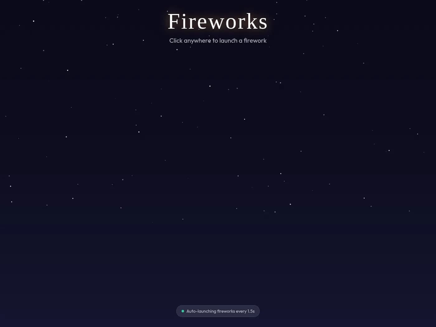 Fireworks Show Visualizer