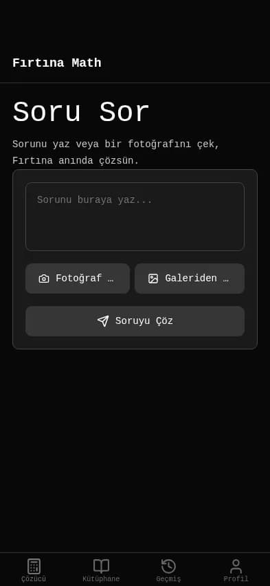 Fırtına Math Solver