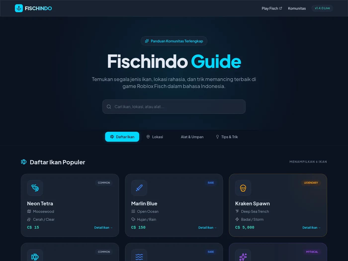 Fischindo Guide Web