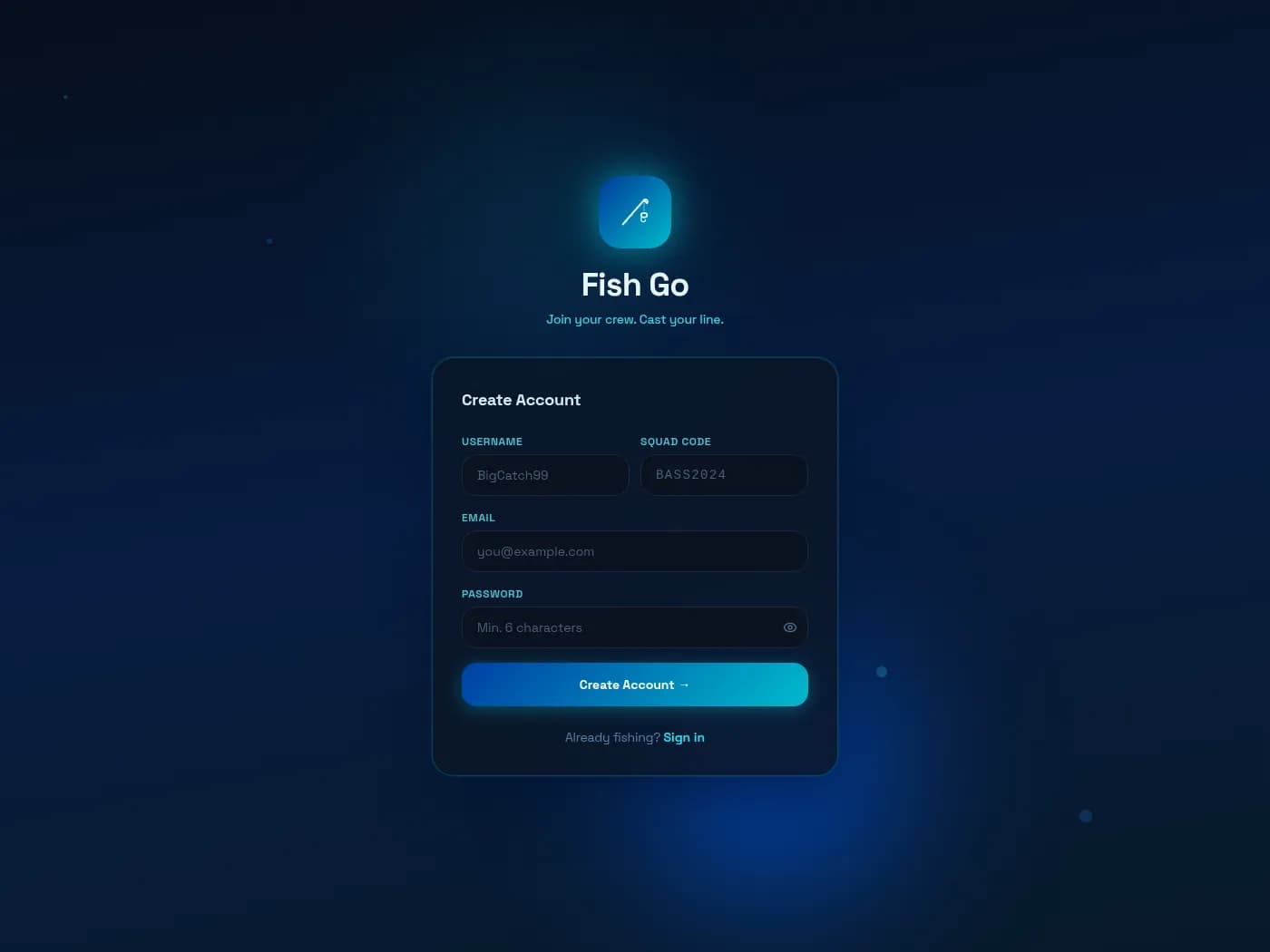 Fish Go Catch Tracker