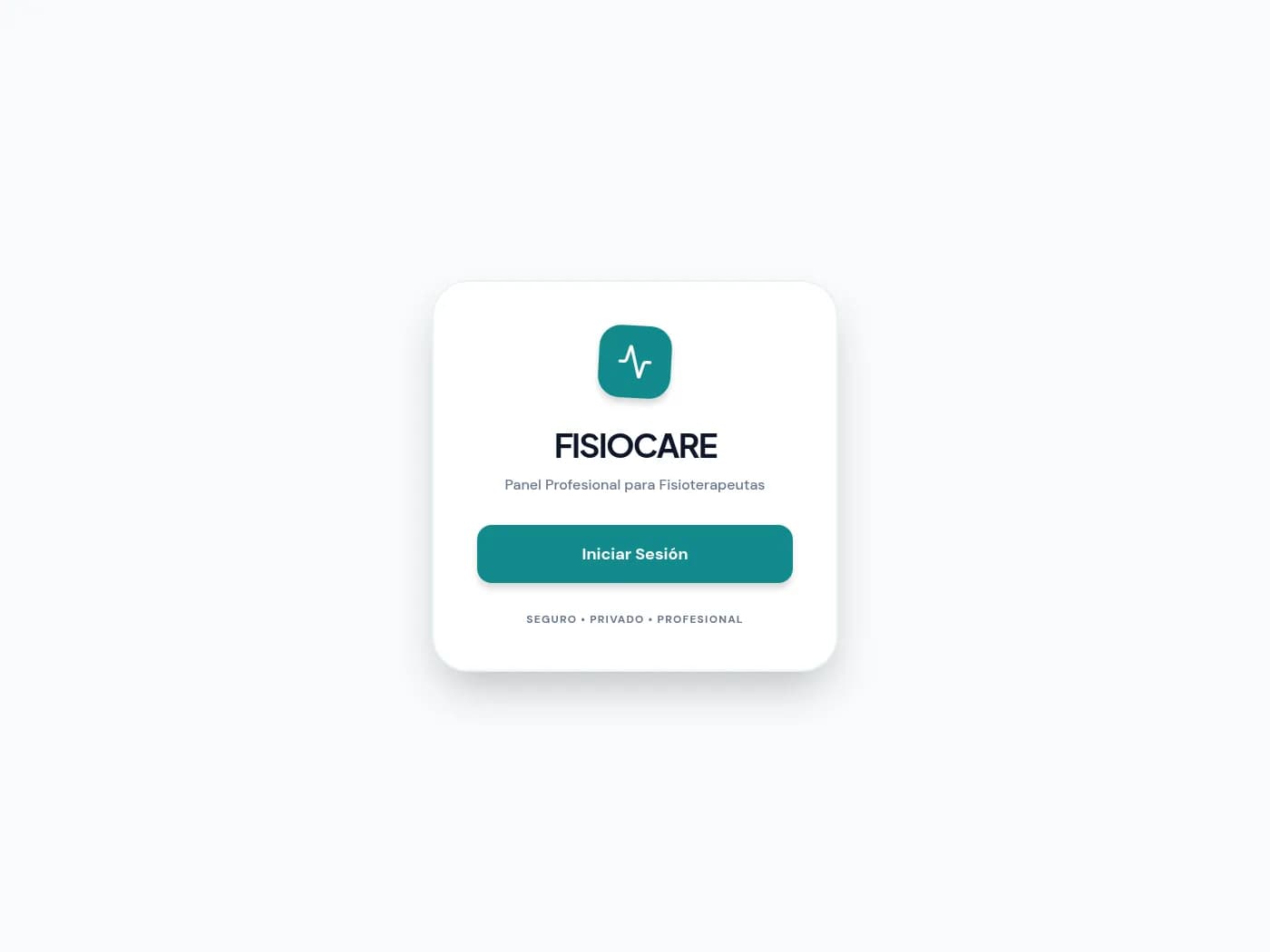 FisioCare Dashboard