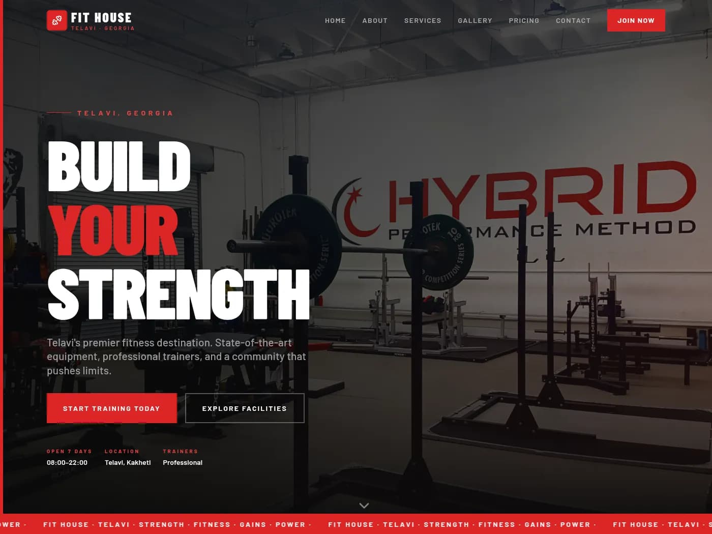 Fit House Gym Site