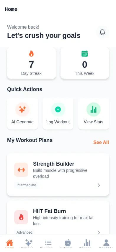 FitAI Planner