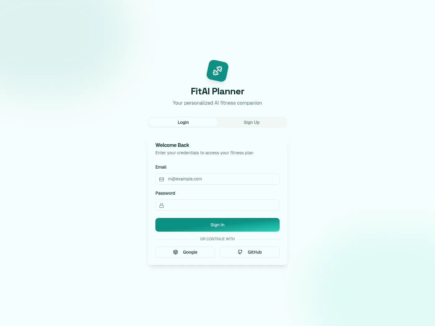 FitAI Planner