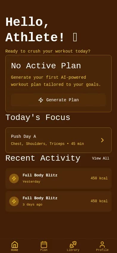 FitAI Workout Planner