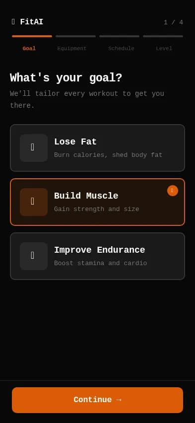 FitAI Workout Coach