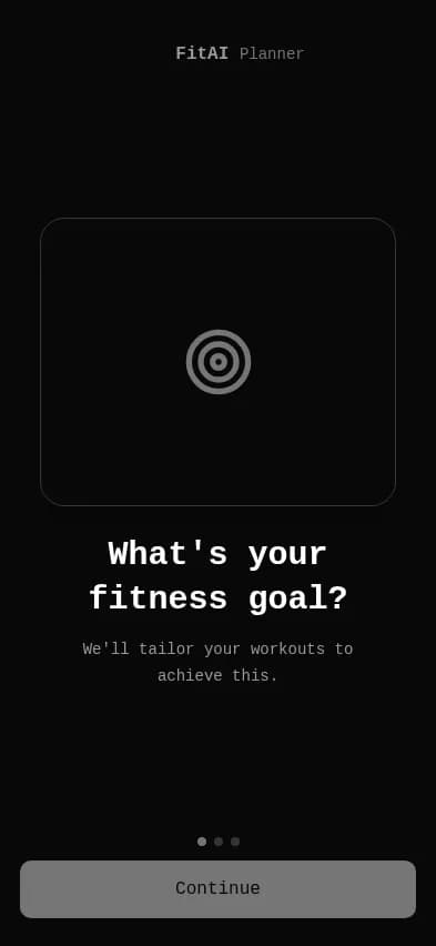 FitAI Workout Planner