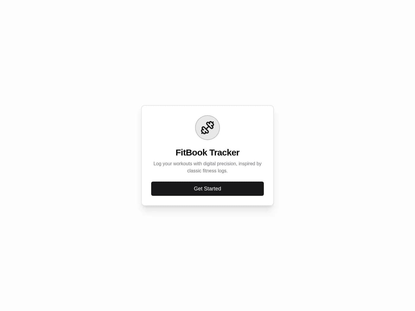 FitBook Tracker