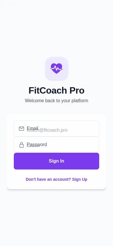 FitCoach Pro Platform