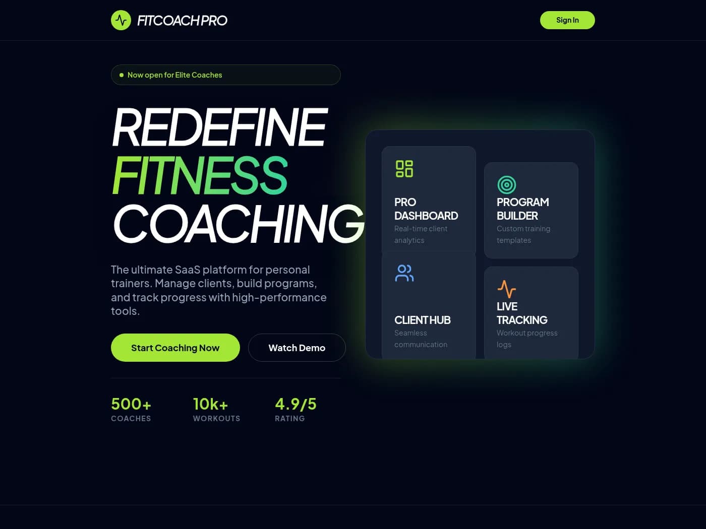 FitCoach Pro Platform