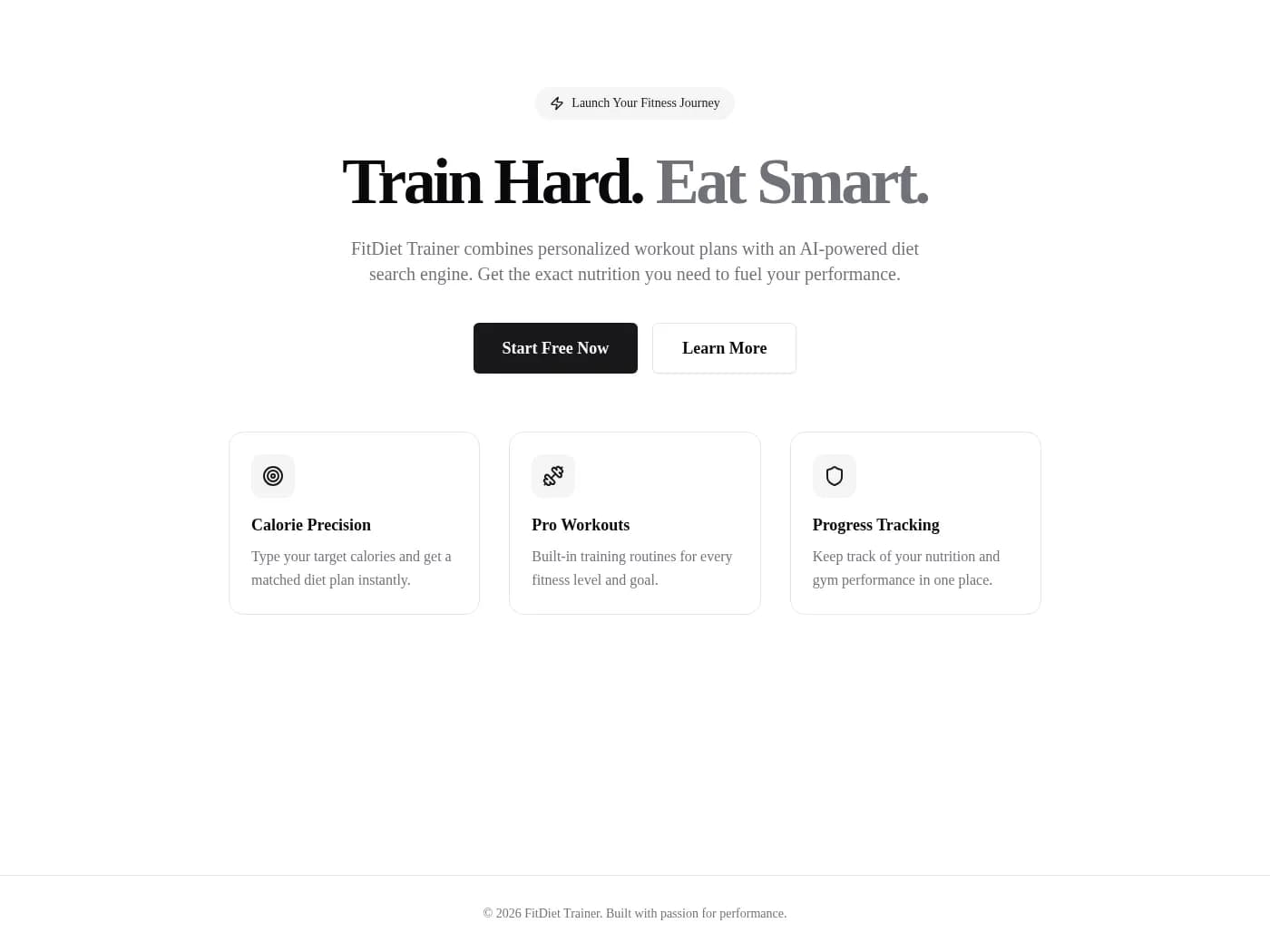 FitDiet Trainer