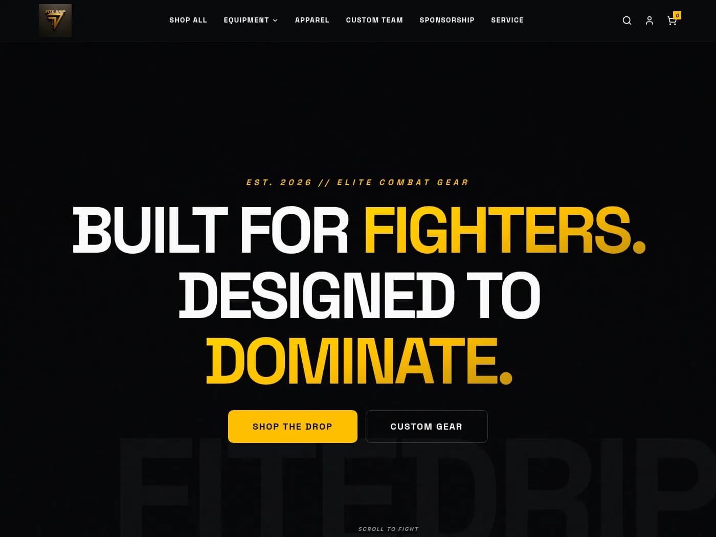 FITE DRIP Elite Storefront