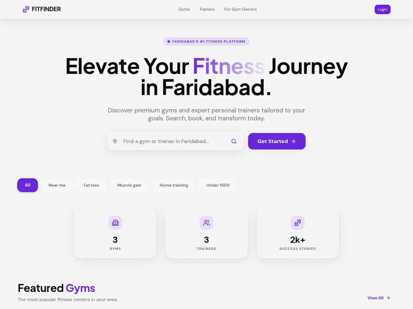 FitFinder Faridabad