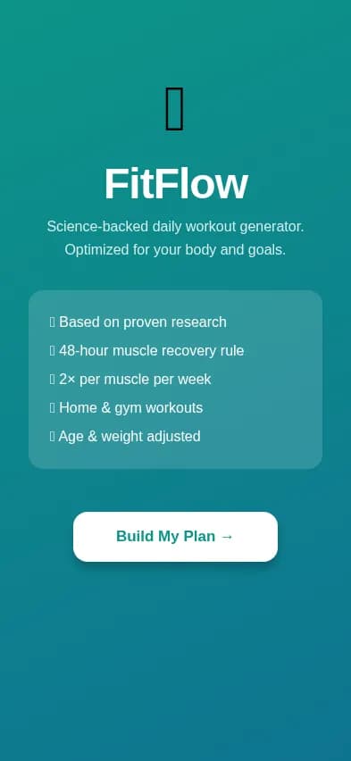 FitFlow Generator