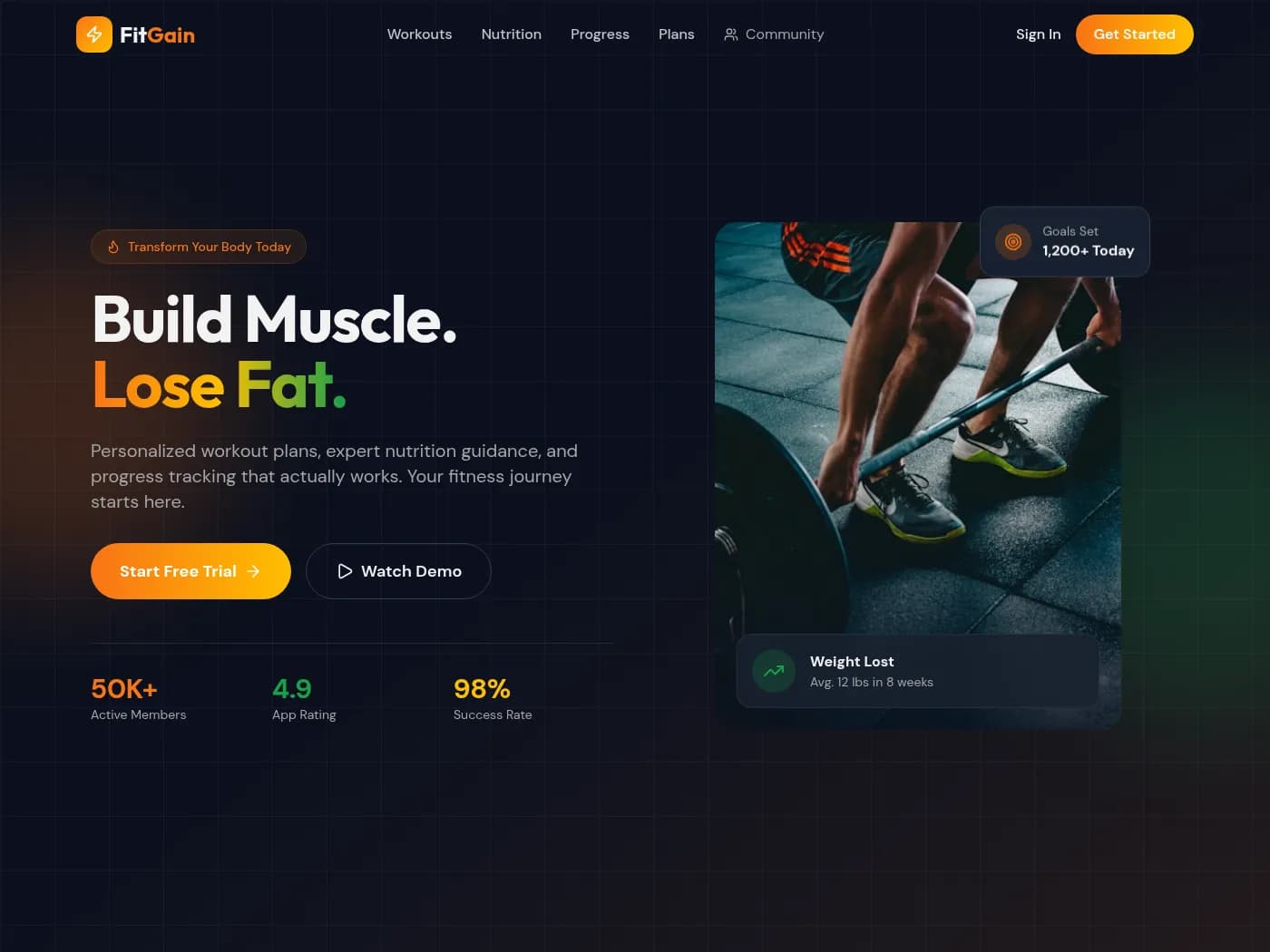 FitGain Web Portal