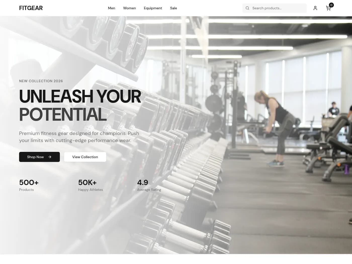 FitGear Storefront