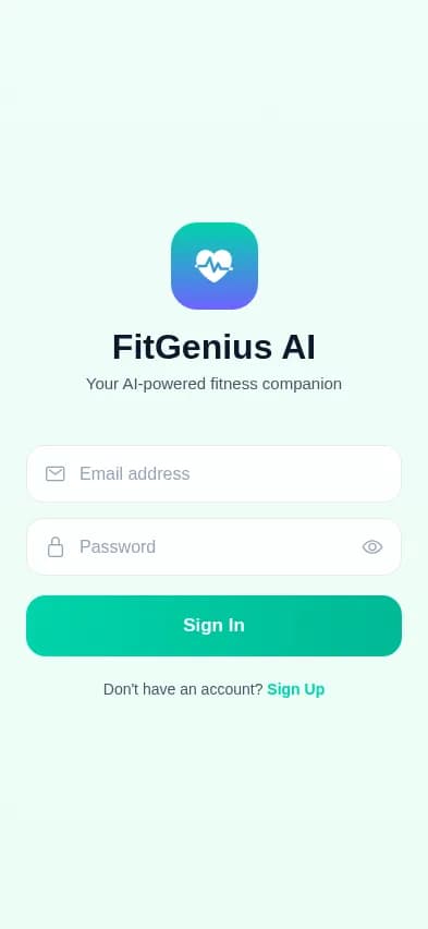 FitGenius AI Tracker