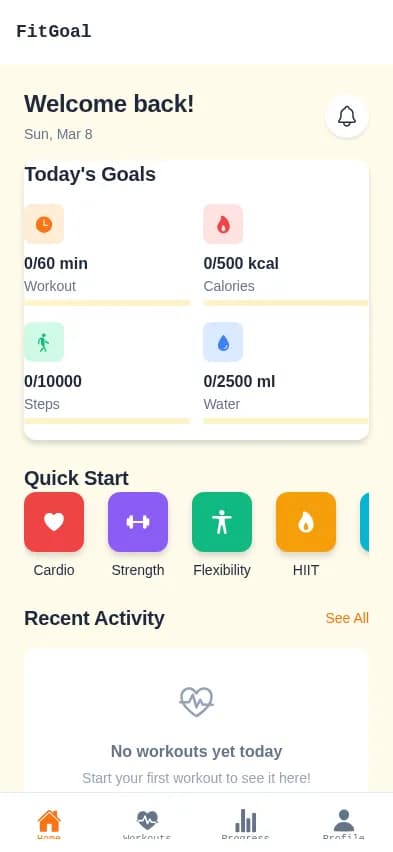 FitGoal Tracker