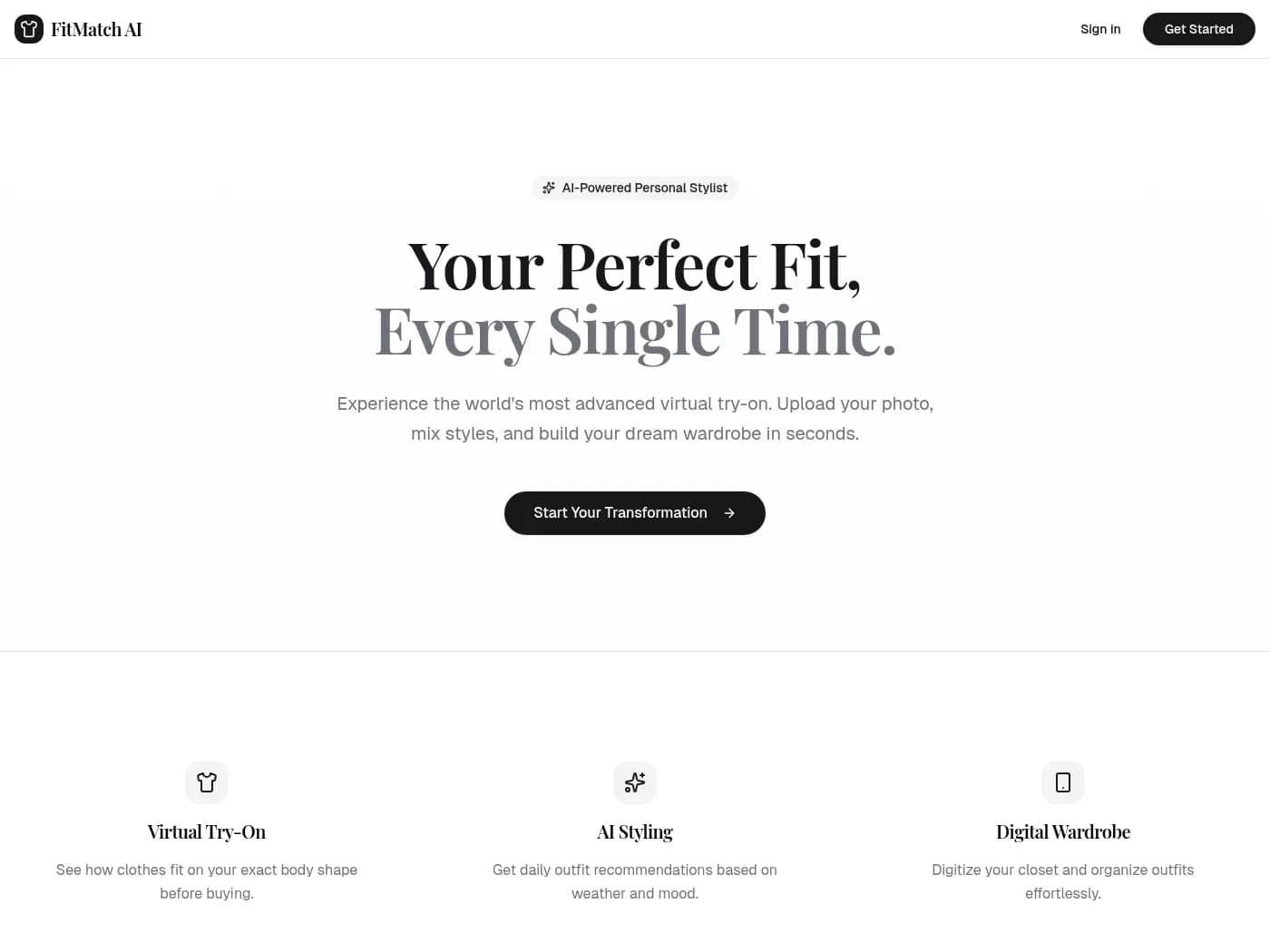 FitMatch AI Wardrobe