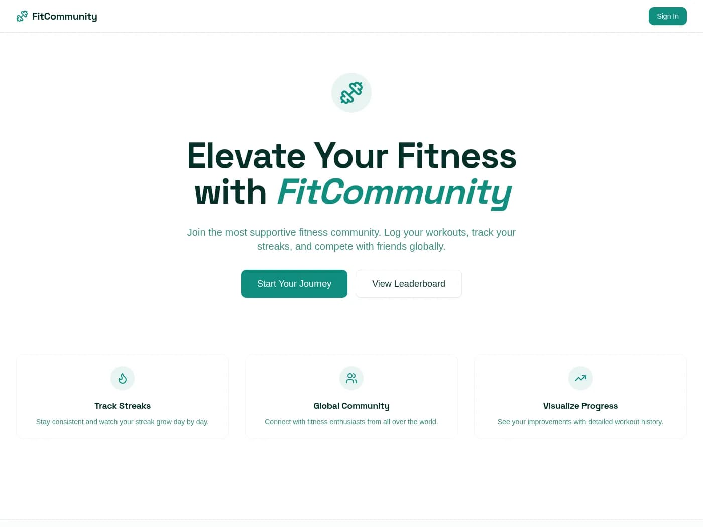 FitCommunity MVP