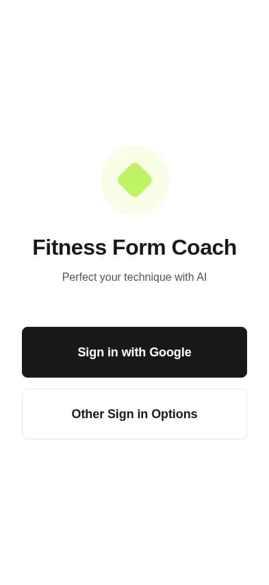 Home Fitness Form Coach