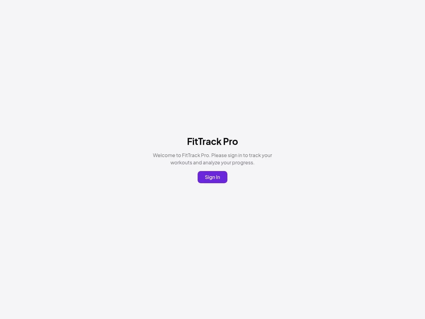 FitTrack Pro