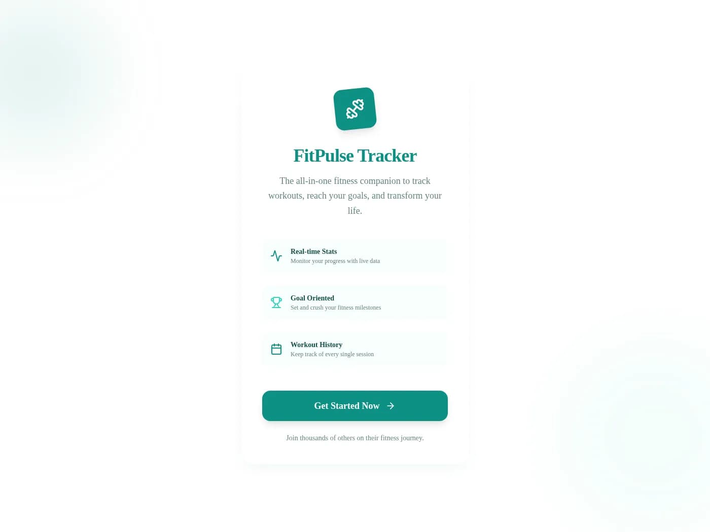 FitPulse Tracker