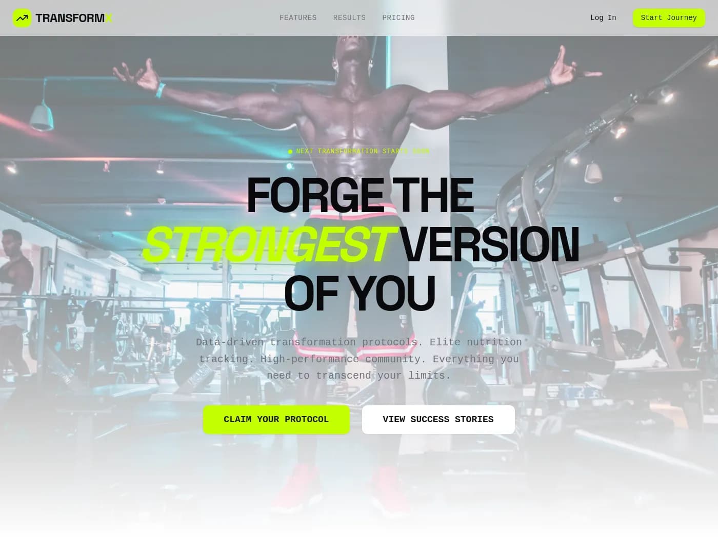 TransformX Fitness App