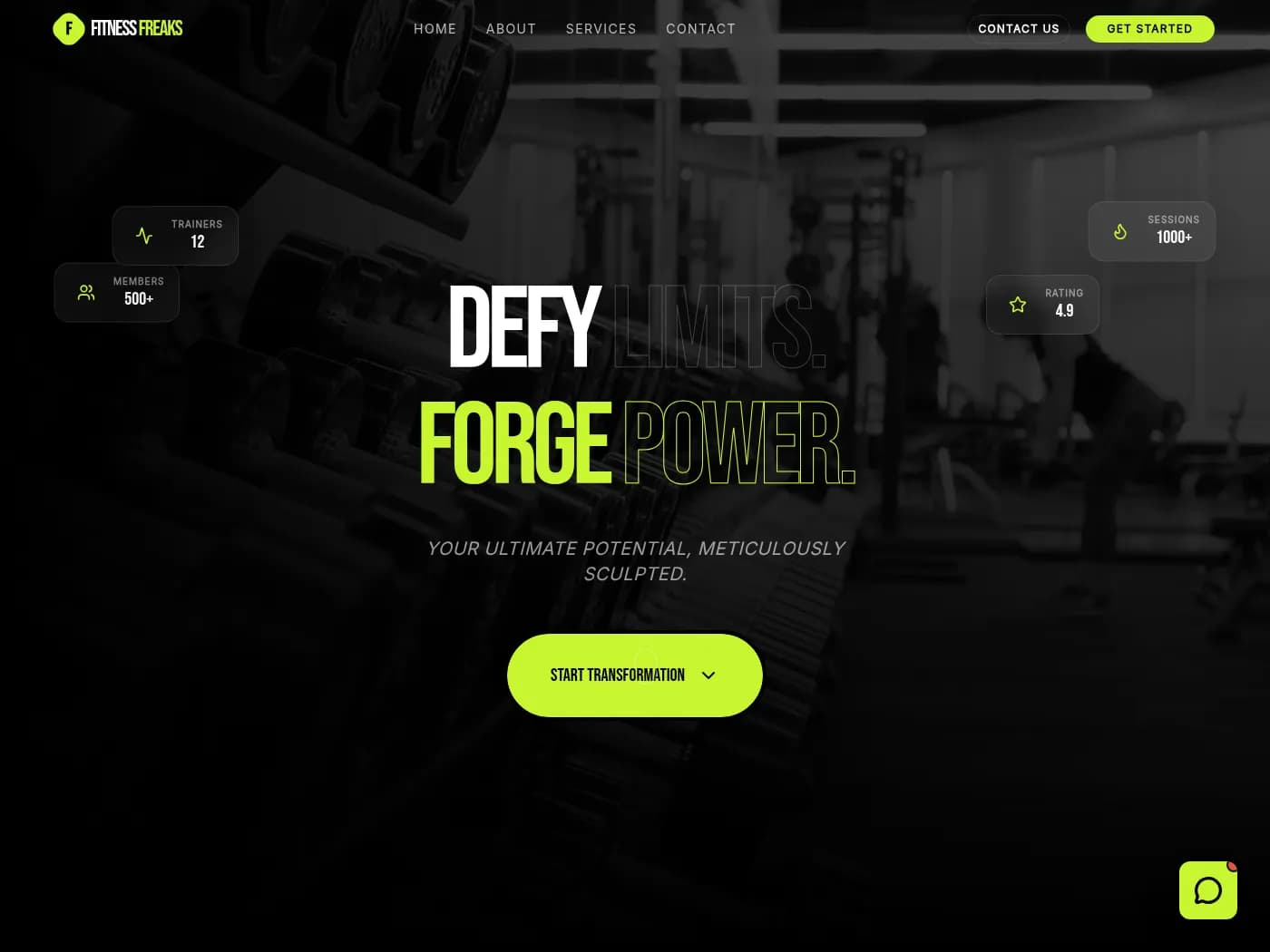 Fitness Freaks Onepage