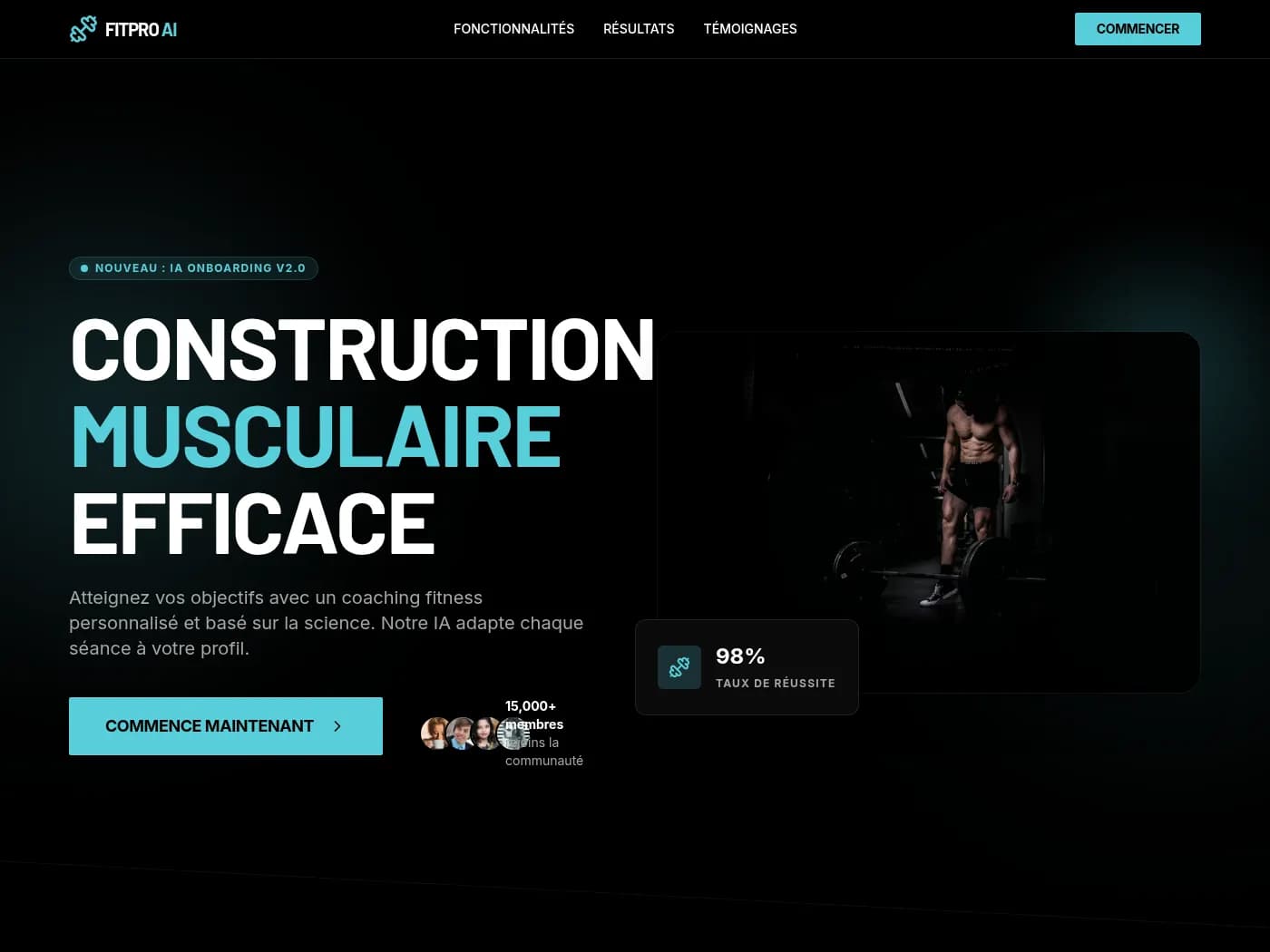 FitPro AI Landing Page