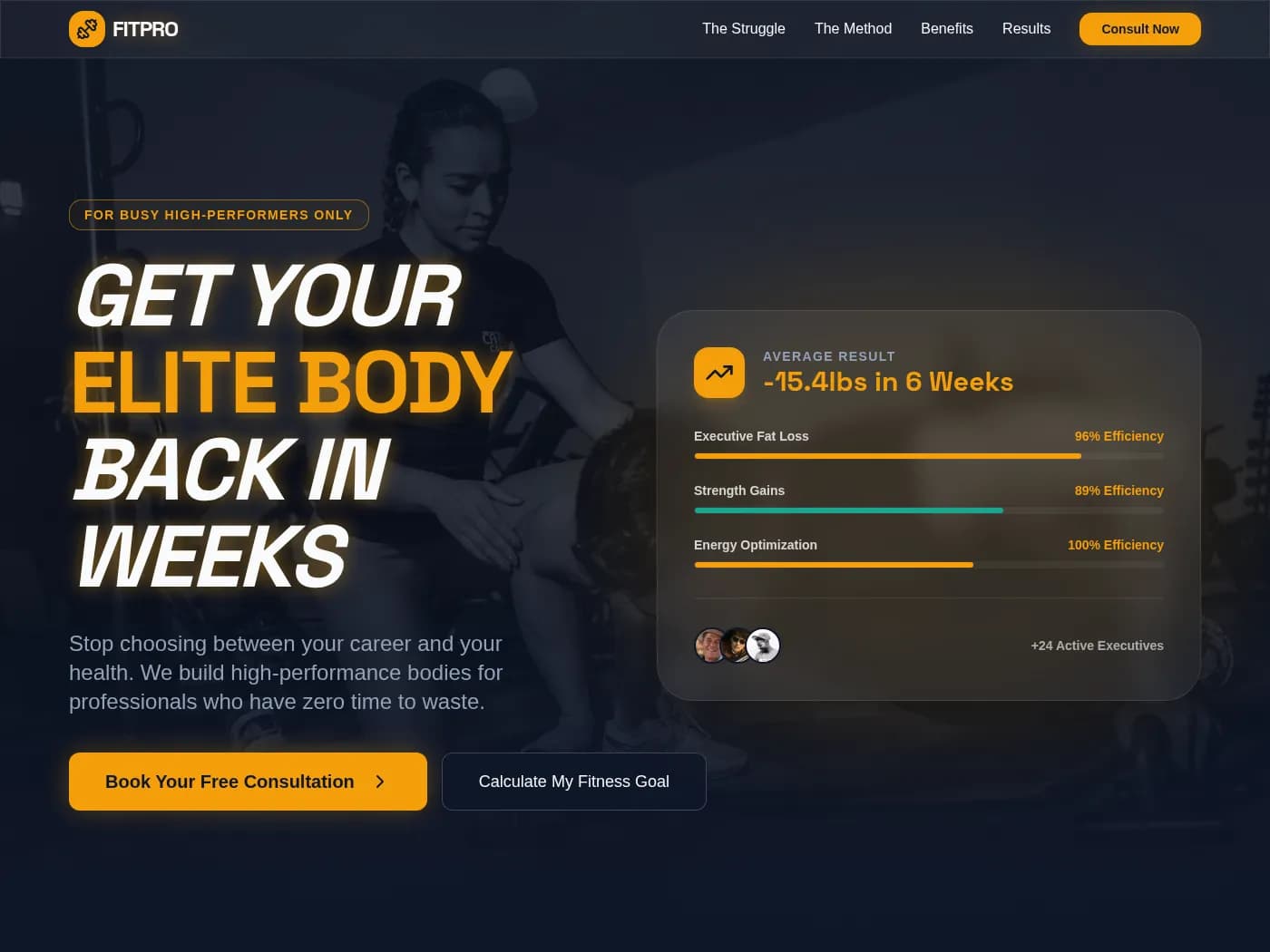 FitPro Coaching Landing