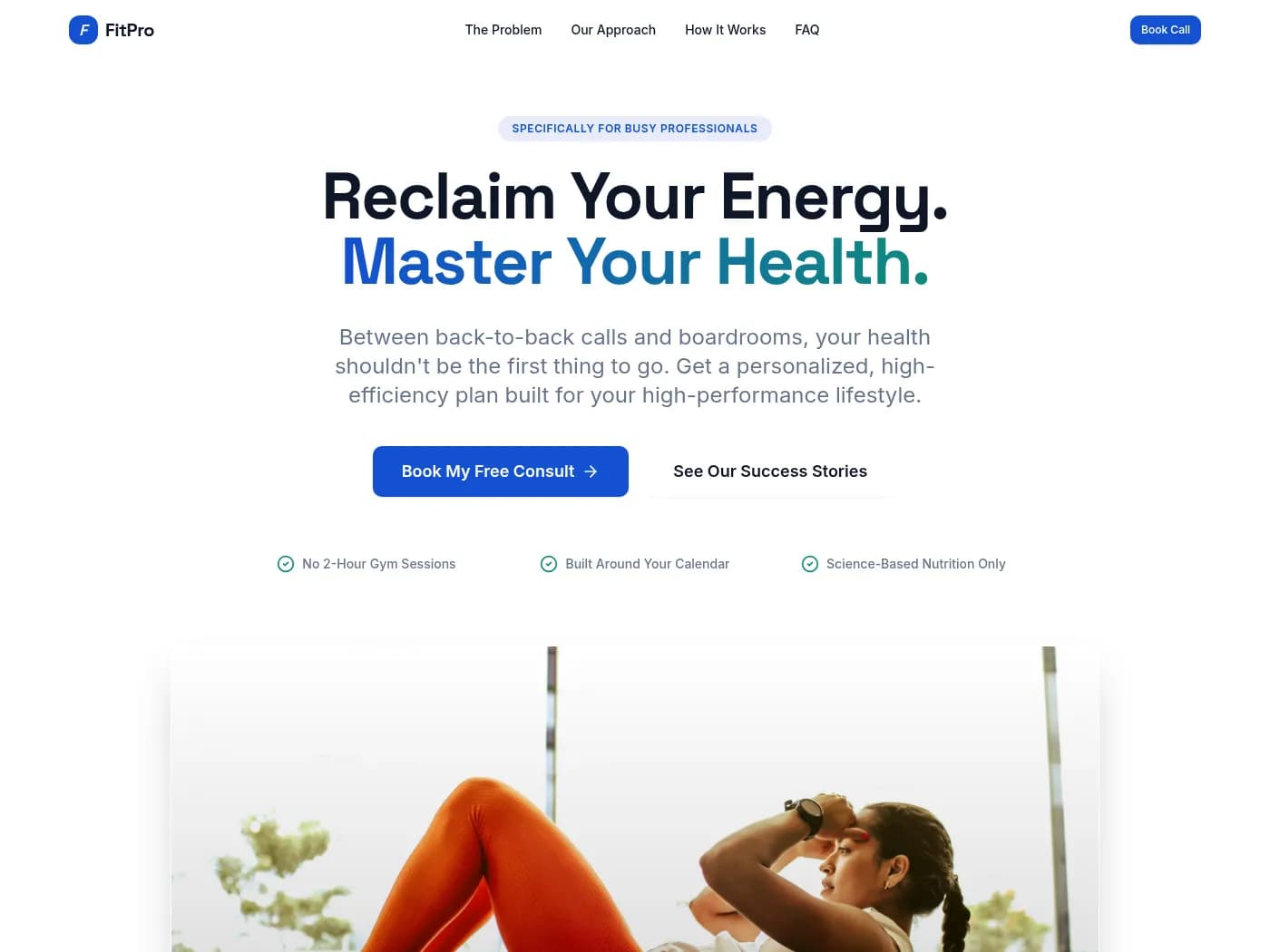 FitPro Landing Page