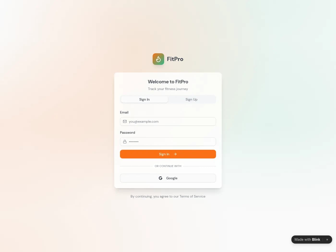 FitPro SaaS Web App